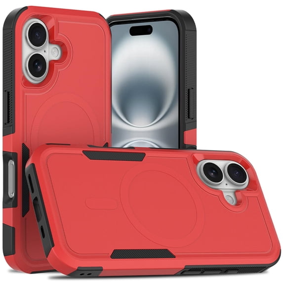 Allytechgroup Rugged Magnetic Case for Apple iPhone 16, Heavy Duty ...
