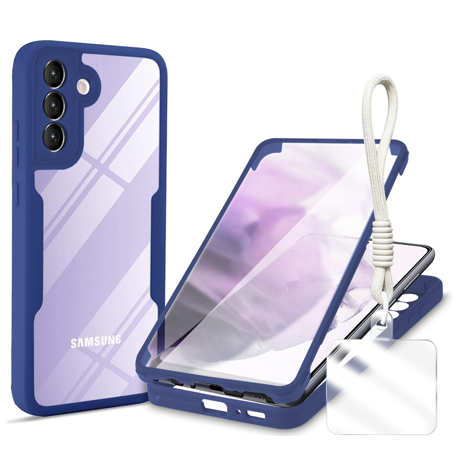 Allytechgroup Rugged Samsung Galaxy S24 Case with Built-in Screen ...