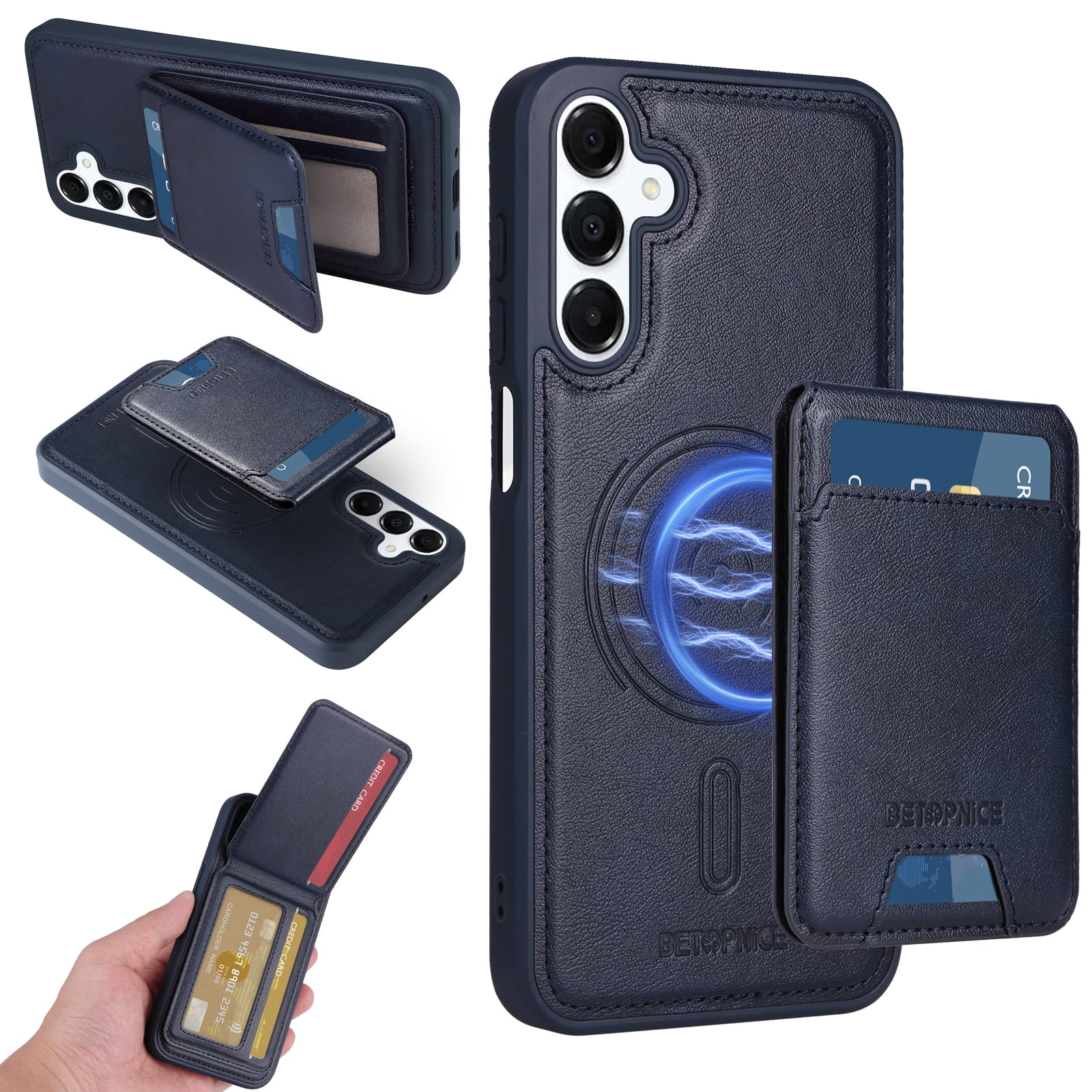 Allytechgroup for Samsung Galaxy A16 5G Case with Magnetic Credit Card ...