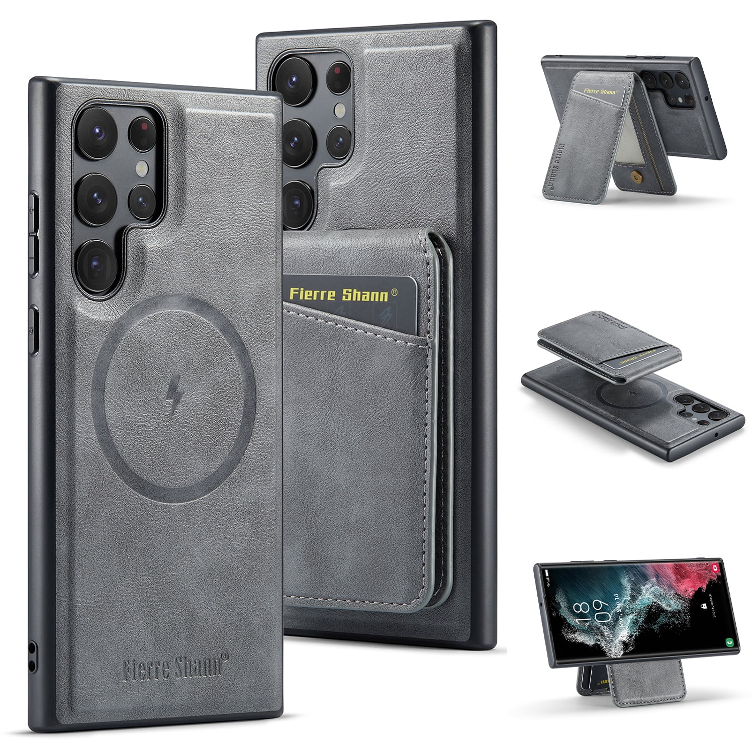 Allytechgroup Samsung Galaxy S23 Ultra Case – Detachable Wallet Case ...