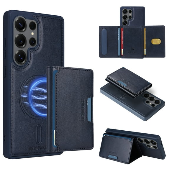 Allytechgroup for Samsung Galaxy S24 Magnetic Wallet Case with RFID ...