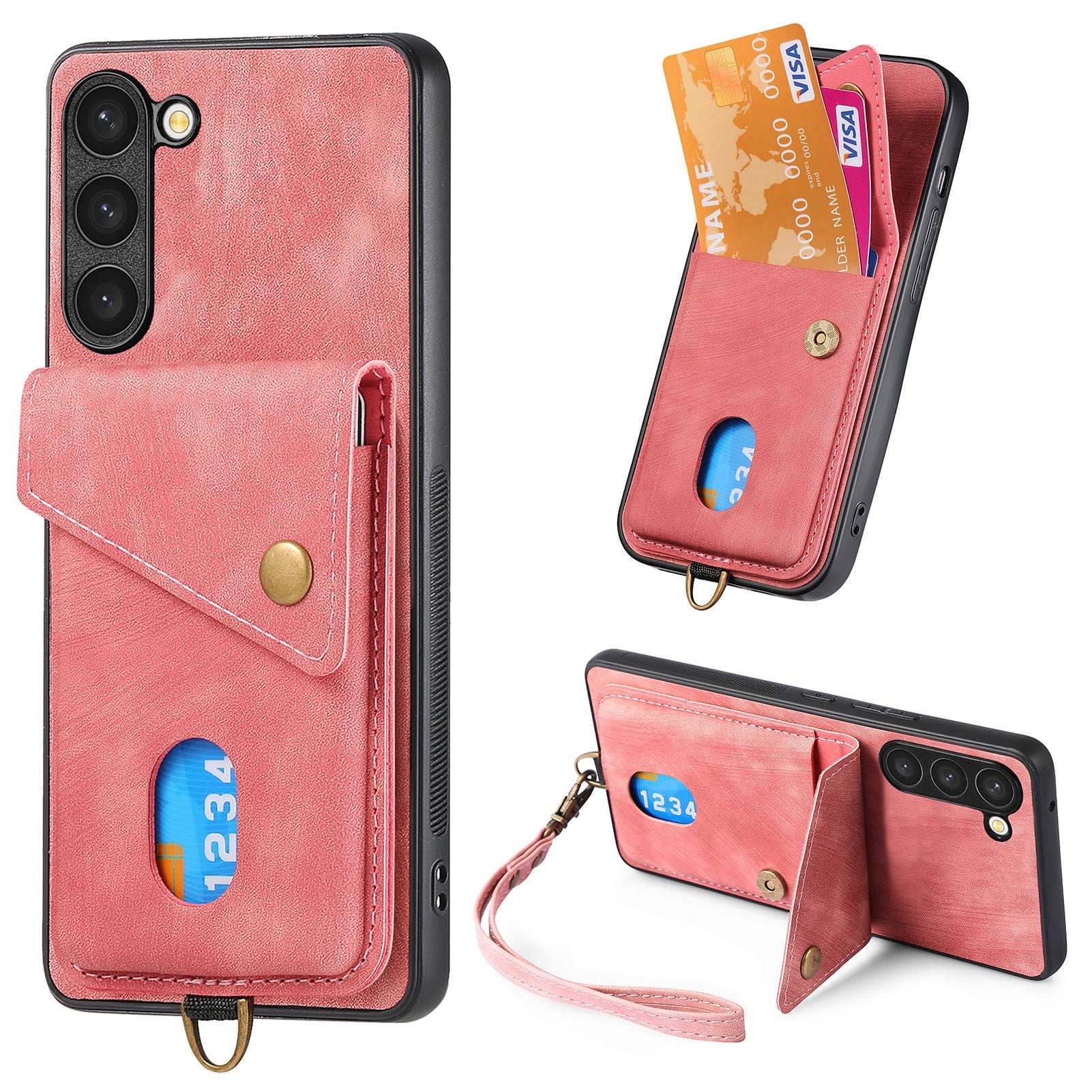 Allytechgroup for Samsung Galaxy S24 Wallet Case, Premium PU Leather Back Cover Cards Holder ...