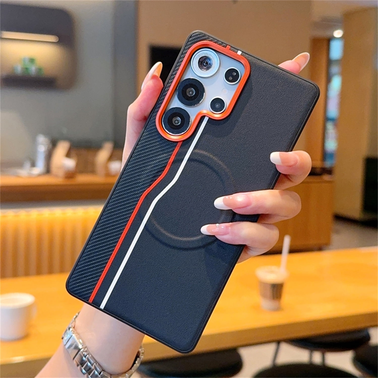 Allytechgroup for Samsung Galaxy S25+ Back Cover Case, Support Wireless ...