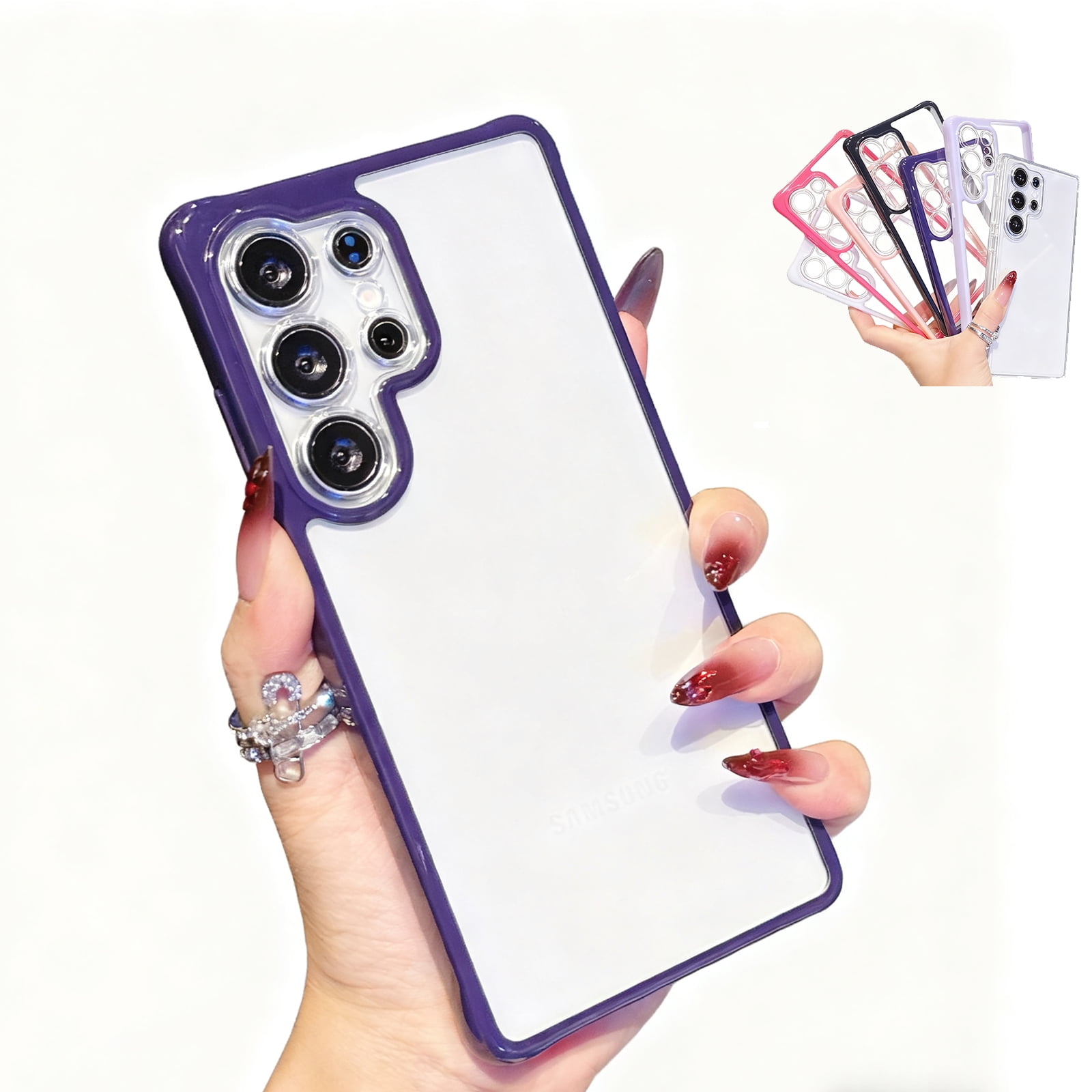 Allytechgroup for Samsung Galaxy S25 Case, Clear Lightweight Detachable ...