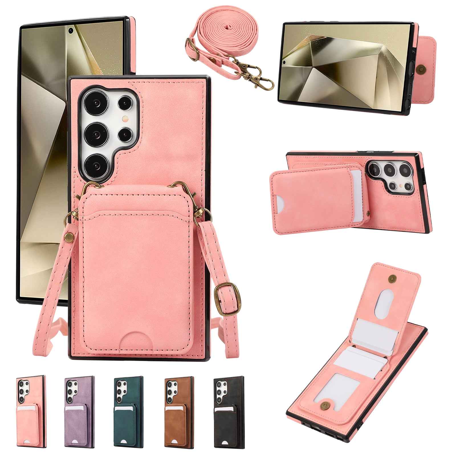 Allytechgroup for Samsung Galaxy S25 Case, Crossbody Shoulder Strap ...