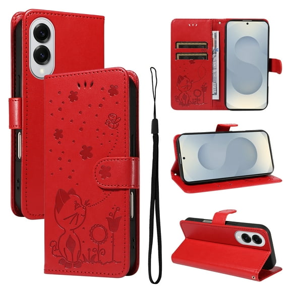 Allytechgroup for Samsung Galaxy S25 Edge Case Folio Stand Magnetic ...