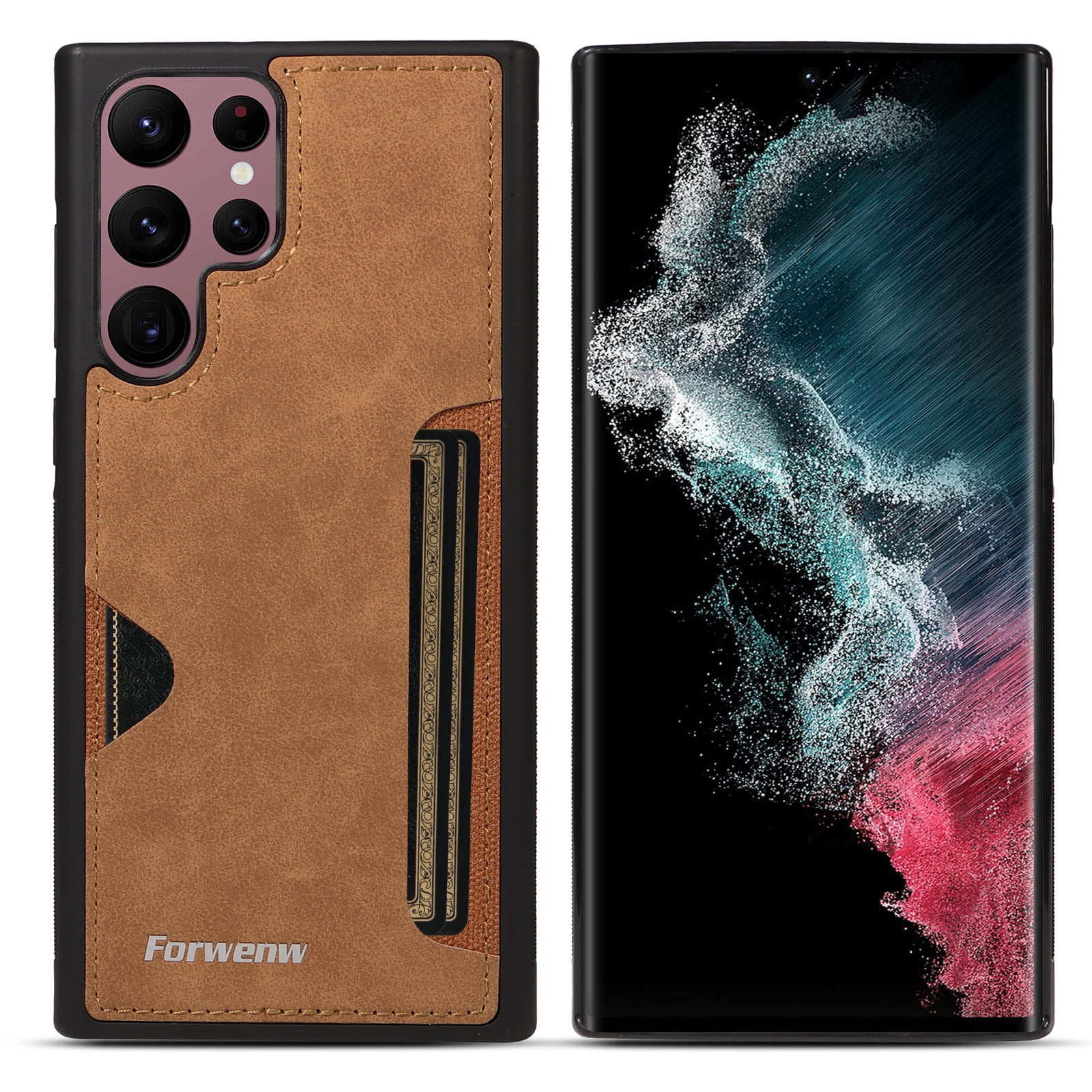 Allytechgroup for Samsung Galaxy S25 Ultra Case, Premium PU Leather ...