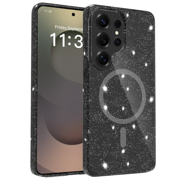 Allytechgroup for Samsung Galaxy S26+ Glitter Magnetic Case, Slim Hard ...