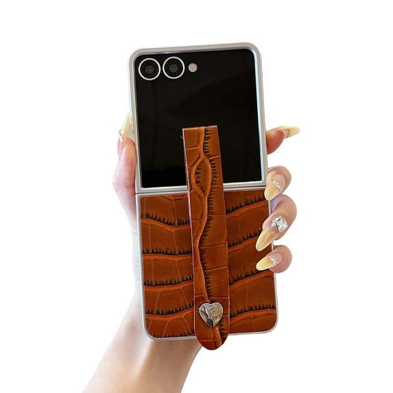 Allytechgroup for Samsung Galaxy Z Flip 3 Case with Hand Strap, Stylish ...