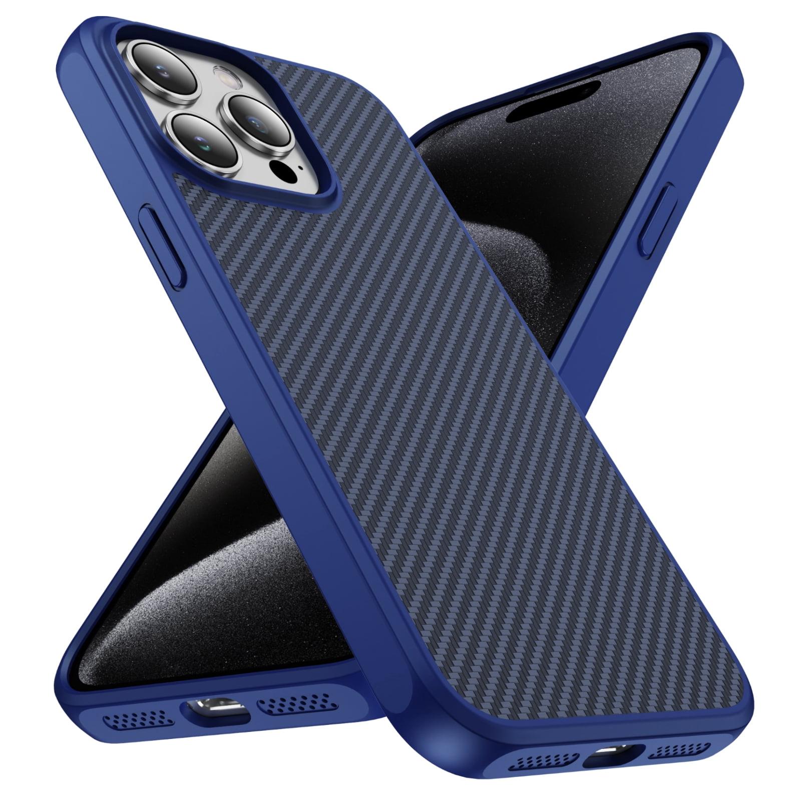 Allytechgroup Slim Carbon Fiber Texture Phone Case for Apple iPhone 14 ...