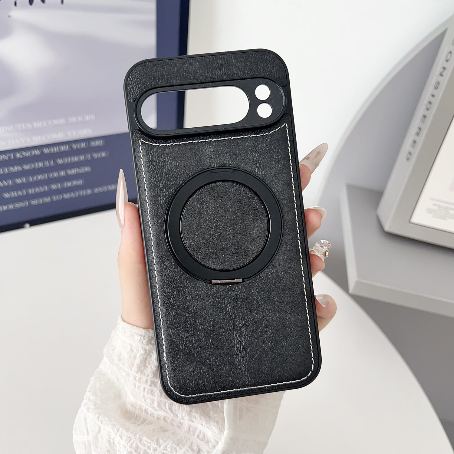 Allytechgroup Slim Case for Google Pixel 6, Built-in Ring Holder ...