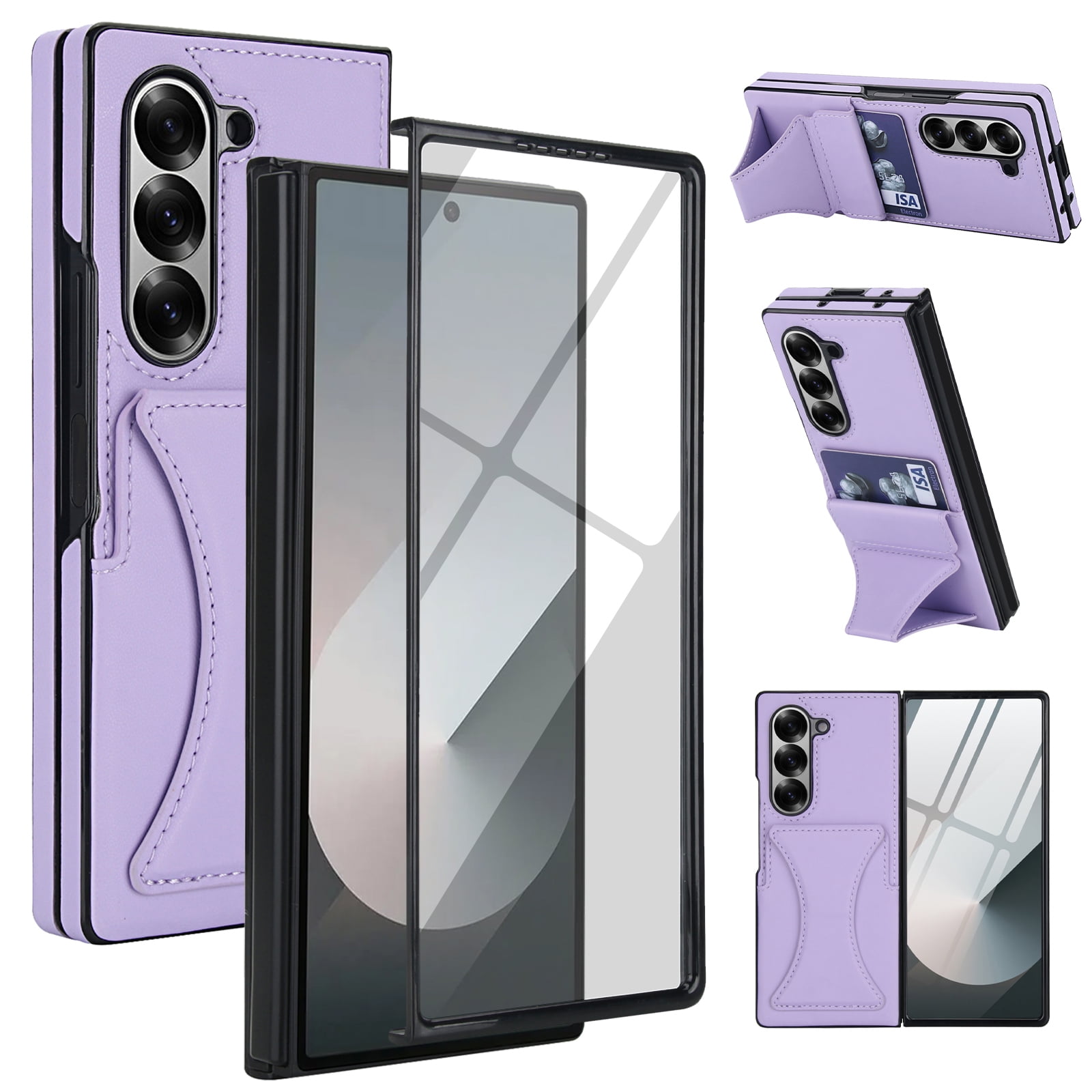 Allytechgroup Slim Case for Samsung Galaxy Z Fold 3 with Tempered Glass ...