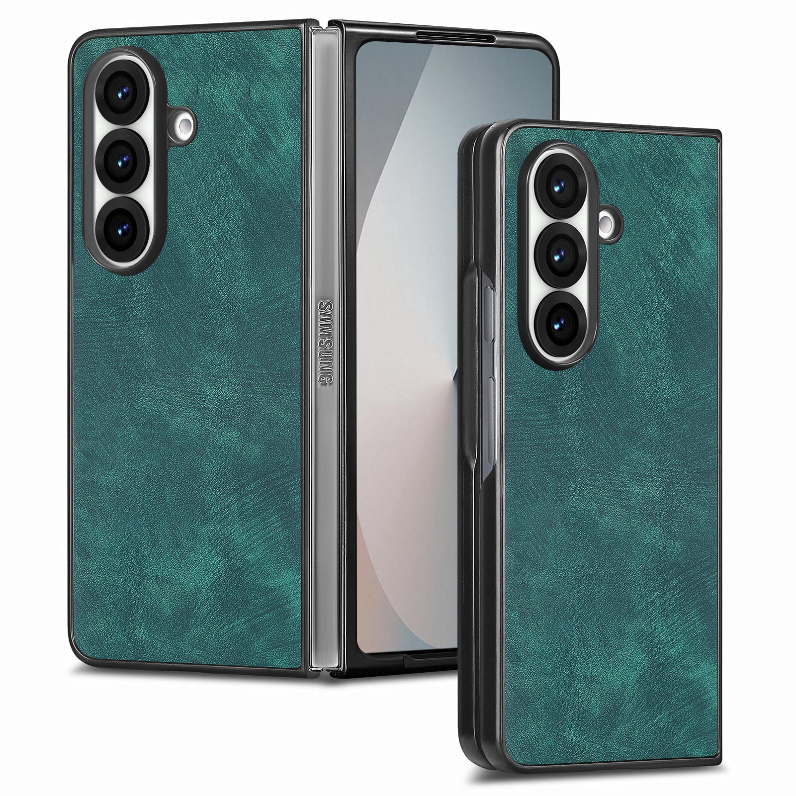 Allytechgroup Slim Case for Samsung Galaxy Z Fold 5, PU Leather Support ...