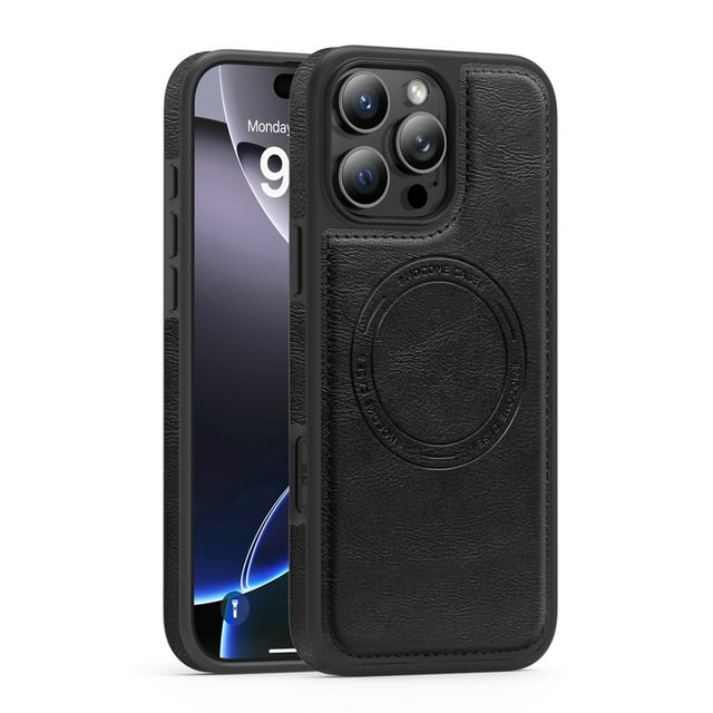 Allytechgroup Slim Case for iPhone 14, PU Leather Support Wireless ...