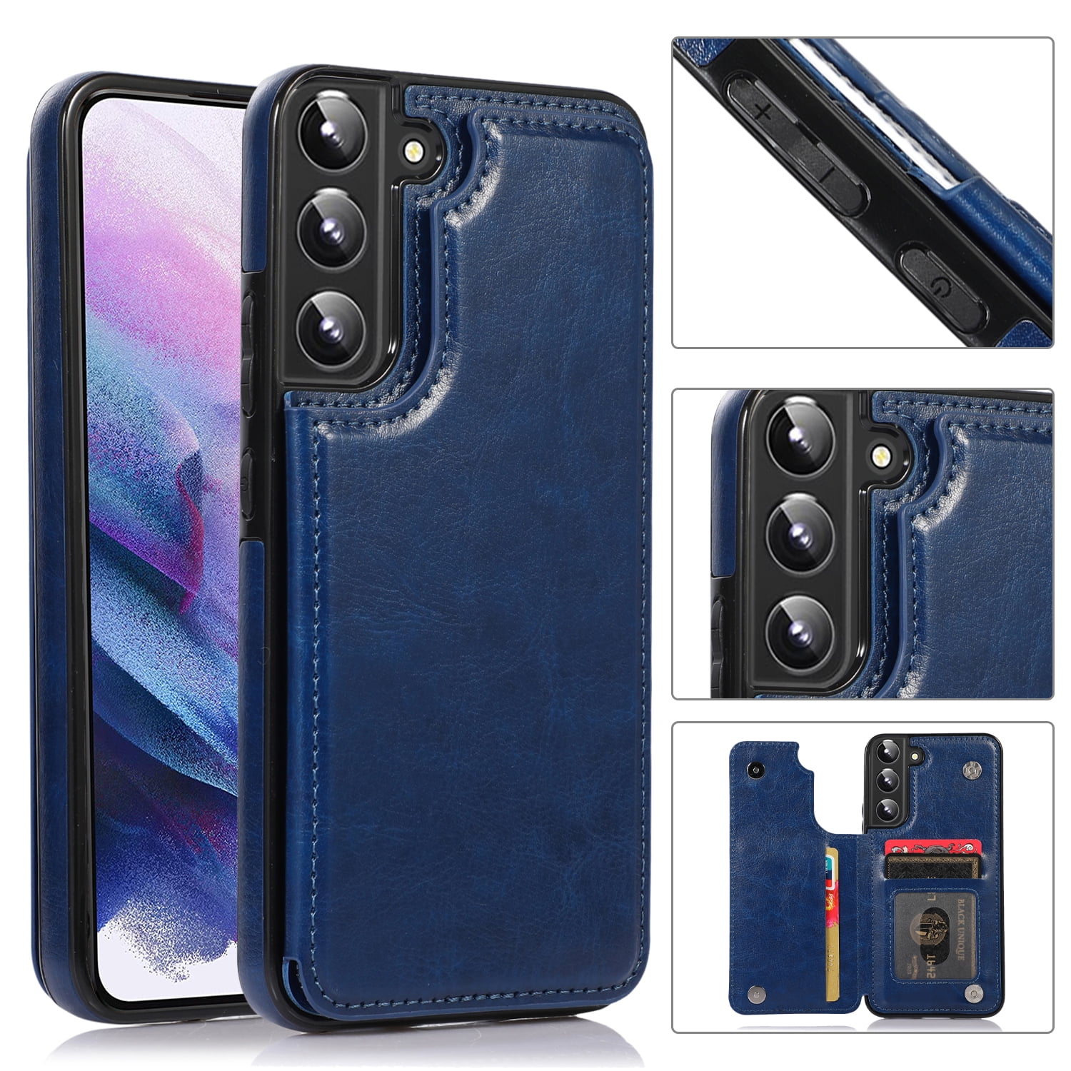 Allytechgroup Slim Wallet Case for Samsung Galaxy S24+, Flip PU Leather ...