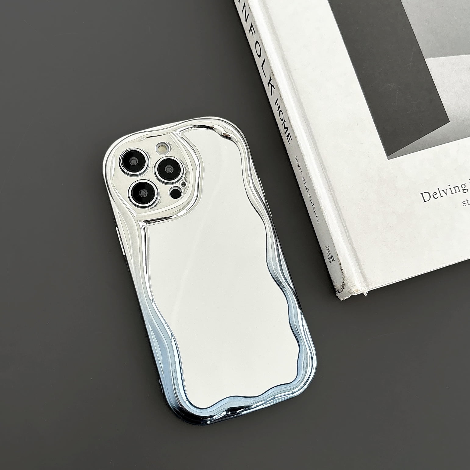 Allytechgroup Stylish Phone Case for Apple iPhone 15, Make-up Mirror ...