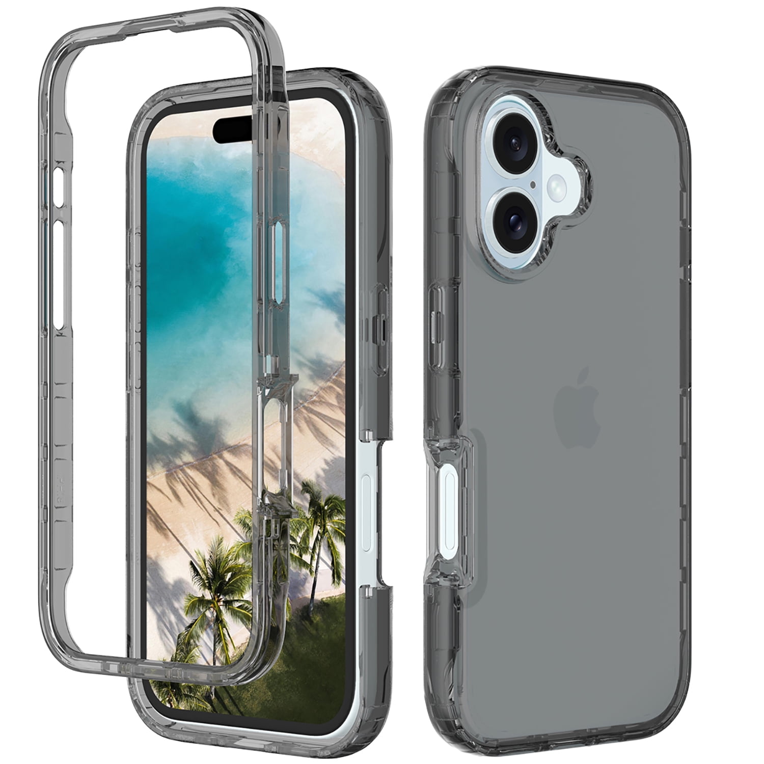 Allytechgroup Transparent Phone Case for Apple iPhone 16, Not-Yellowing ...