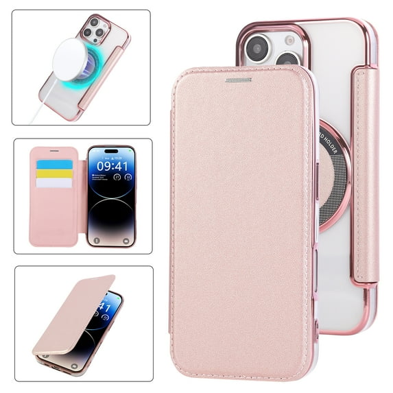 Allytechgroup Wallet Cas for Apple iPhone 15 Pro Max, RFID Blocking ...