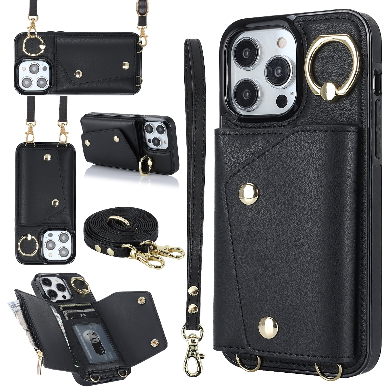 Allytechgroup Wallet Case for Apple iPhone 14 Pro Max, RFID Blocking ...
