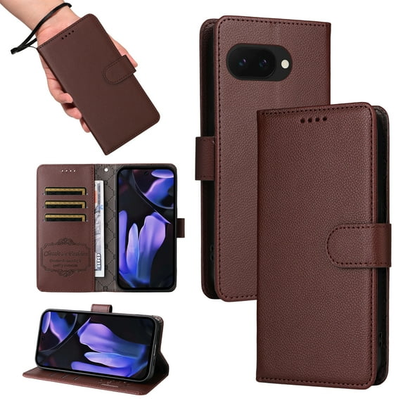 Allytechgroup Wallet Case for Google Pixel 9A with Lanyard, PU Leather ...
