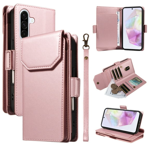 Allytechgroup Wallet Case for Samsung Galaxy A25 5G with Lanyard, Faux ...