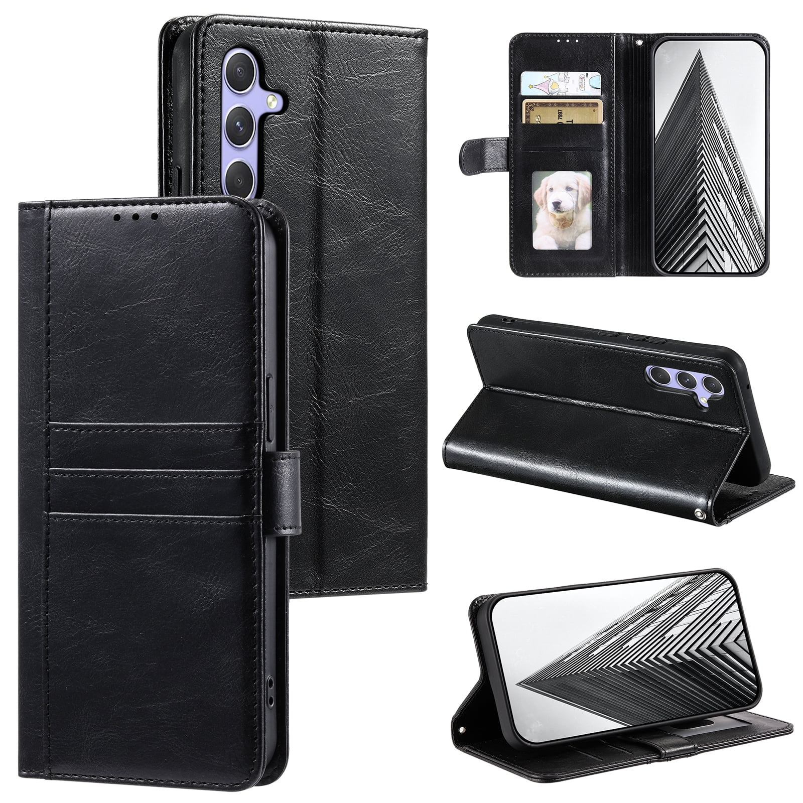 Allytechgroup Wallet Case for Samsung Galaxy A26 5G, RFID Blocking PU Leather Flip Bumper with ...