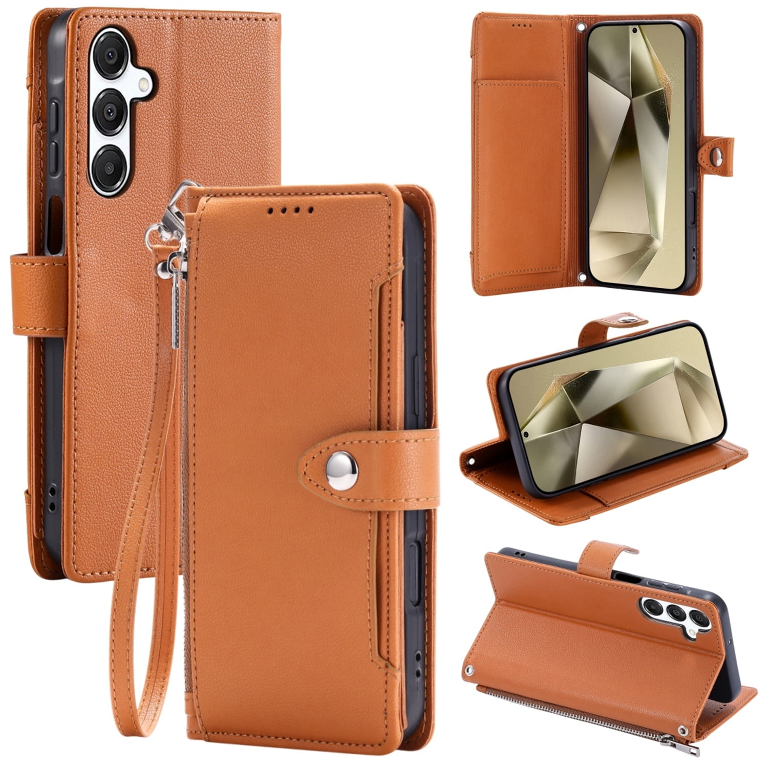 Allytechgroup Wallet Case for Samsung Galaxy A27 with Wrist Strap ...