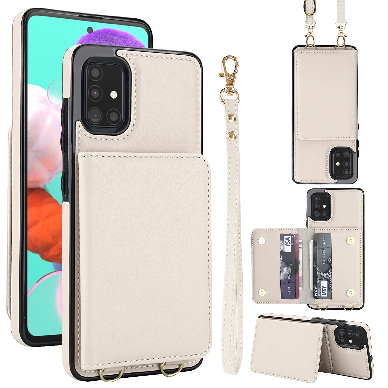 Allytechgroup Wallet Case for Samsung Galaxy A71 4G, Built-in Card ...