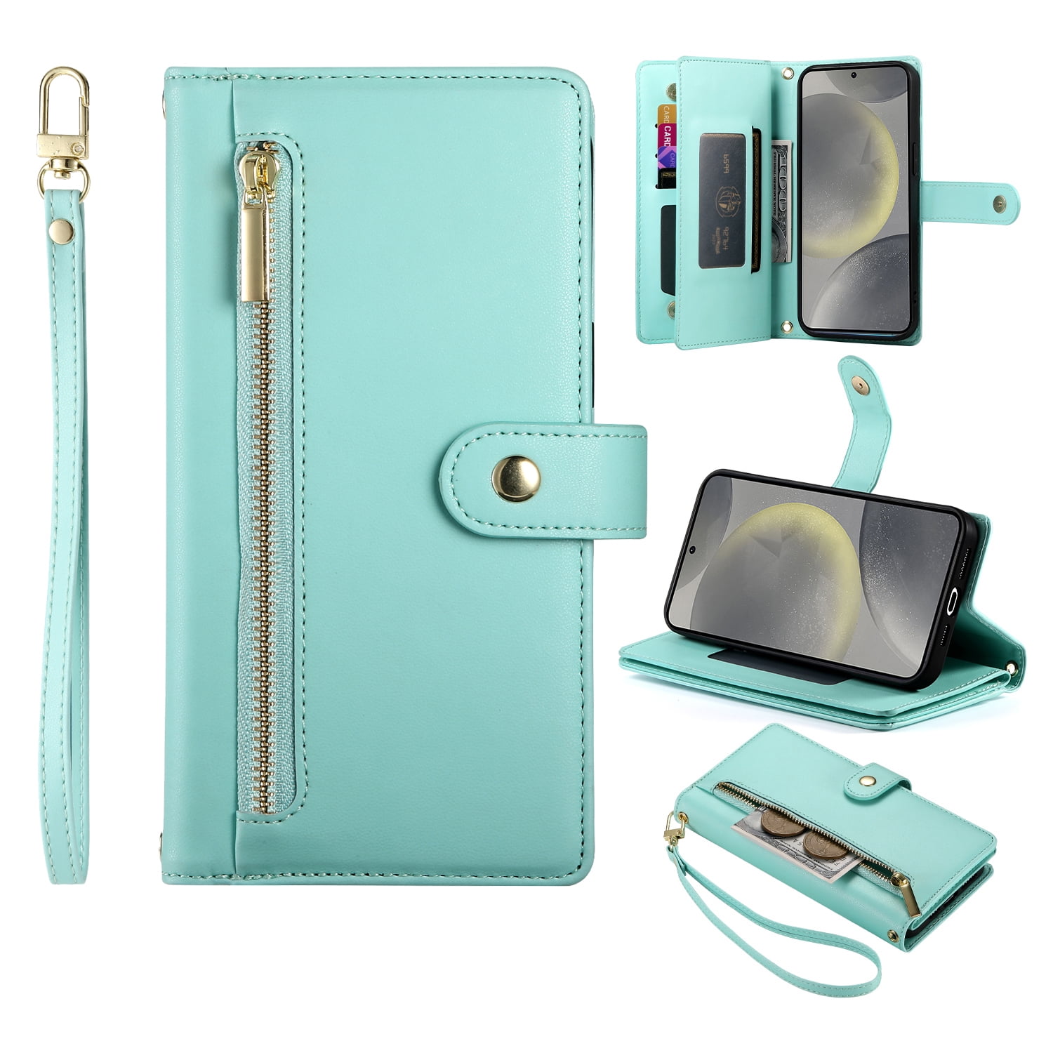 Allytechgroup Wallet Case for Samsung Galaxy S21 Ultra, 9 Cards Holder ...