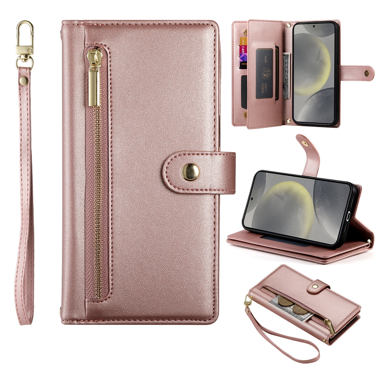 Allytechgroup Wallet Case for Samsung Galaxy S24, 9 Cards Holder ...