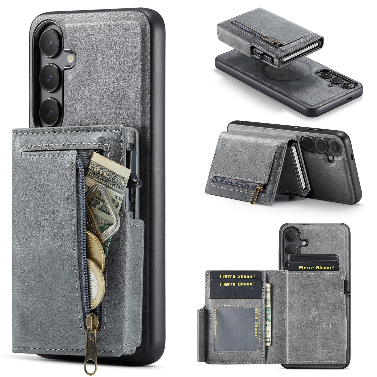 Allytechgroup Wallet Case for Samsung Galaxy S24 FE, Built-in Card ...
