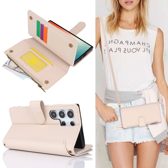 Allytechgroup Wallet Case for Samsung Galaxy S24 Ultra, RFID Blocking ...