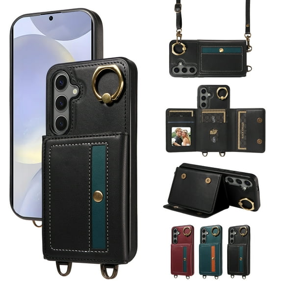 Allytechgroup Wallet Case for Samsung Galaxy S25+, With Shoulder Strap ...