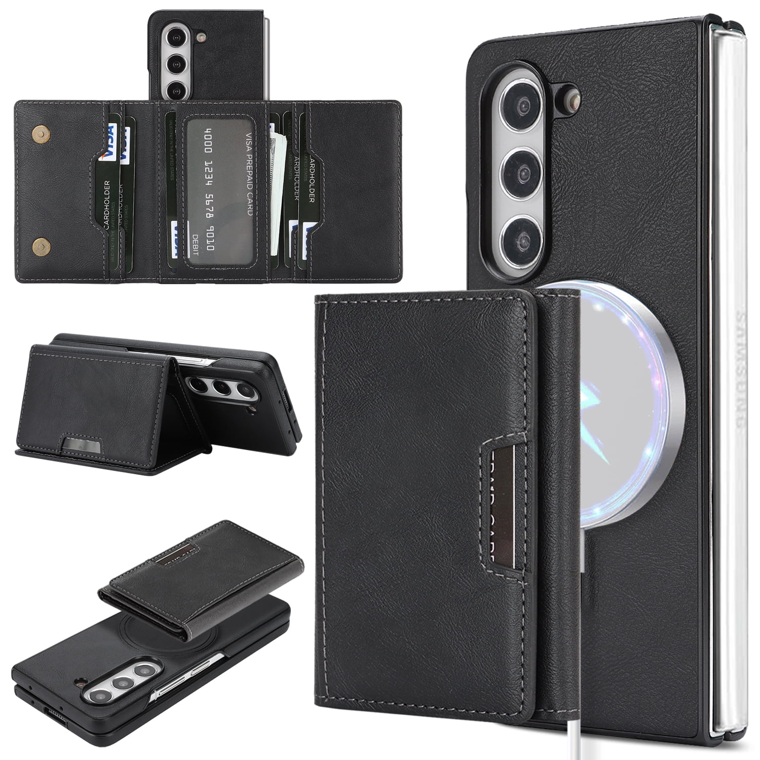 Allytechgroup Wallet Case for Samsung Galaxy Z Fold 3 with Detachable ...