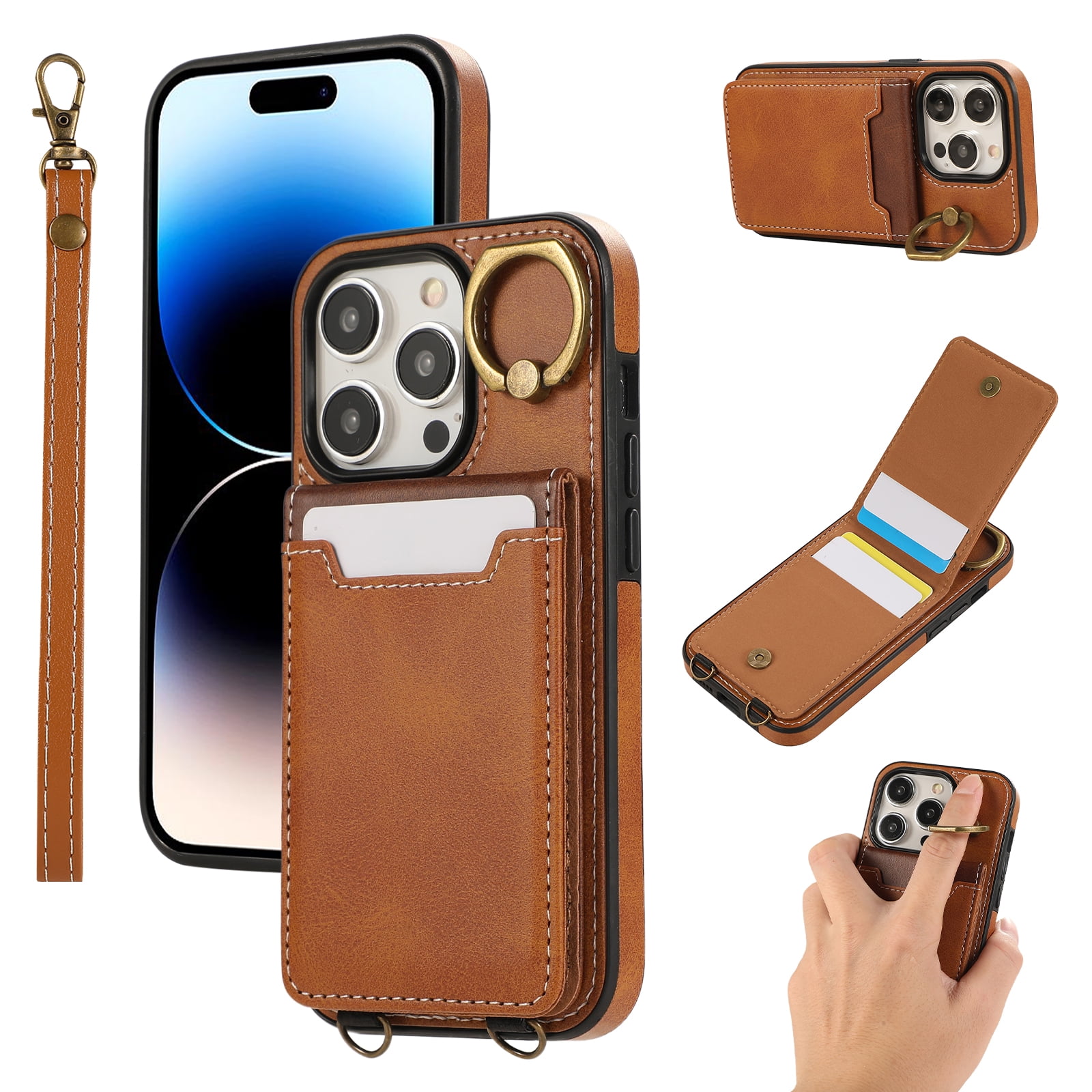 Allytechgroup Wallet Case for iPhone 13 Pro Max with Credit Card Slot ...