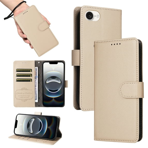 Allytechgroup Wallet Case for iPhone 16e with Lanyard, PU Leather ...