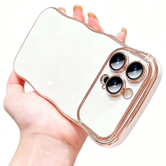 Allytechgroup Wavy Electroplated Case for iPhone 17 Pro Max, Stylish ...