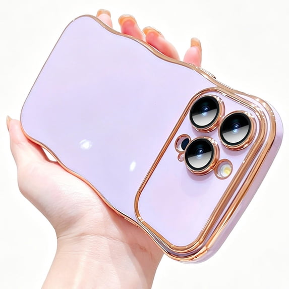 Allytechgroup Wavy Electroplated Case for iPhone 17 Pro Max, Stylish ...