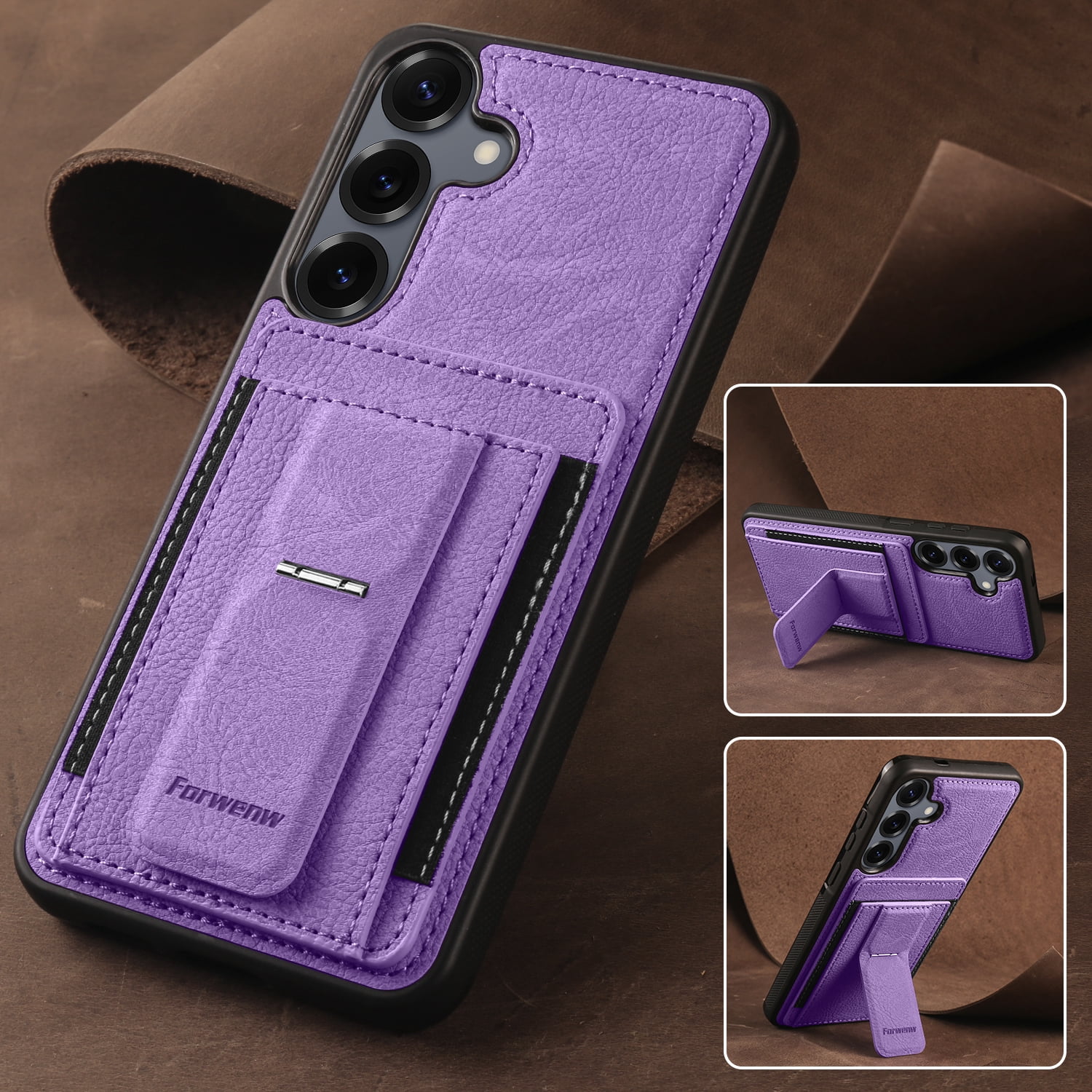 Allytechgroup for Samsung Galaxy S23 Back Cover with Kickstand & Credit ...