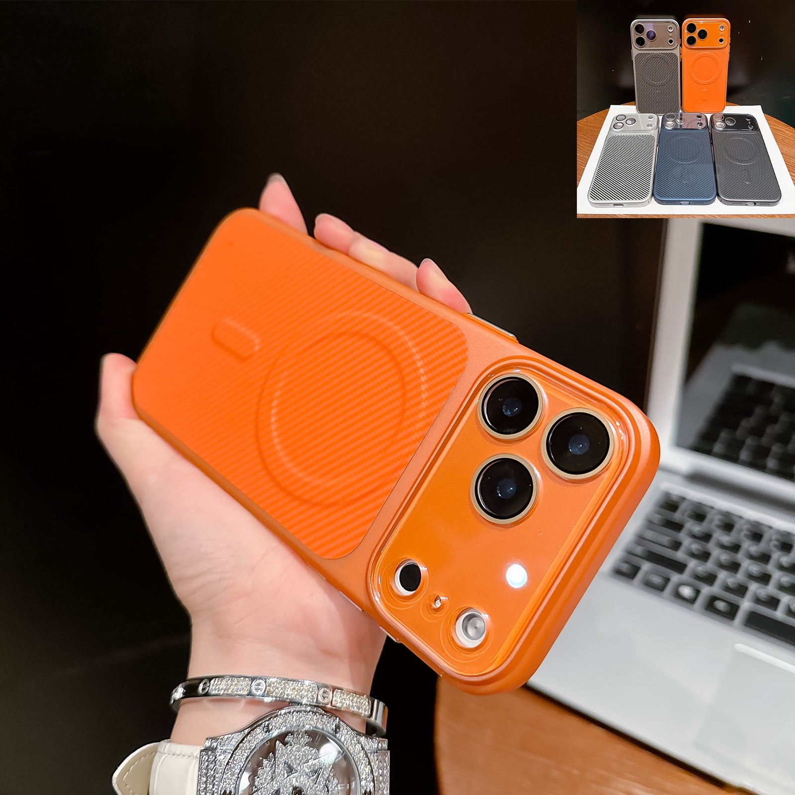 Allytechgroup for iPhone 15 Pro Cover, Magnetic Wireless Charging Shell ...