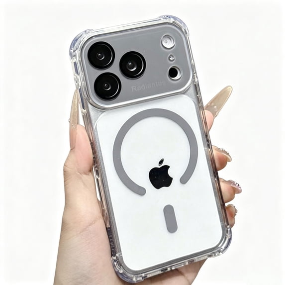 Allytechgroup for iPhone 17 Pro Magnetic Rugged Clear Protective Case ...