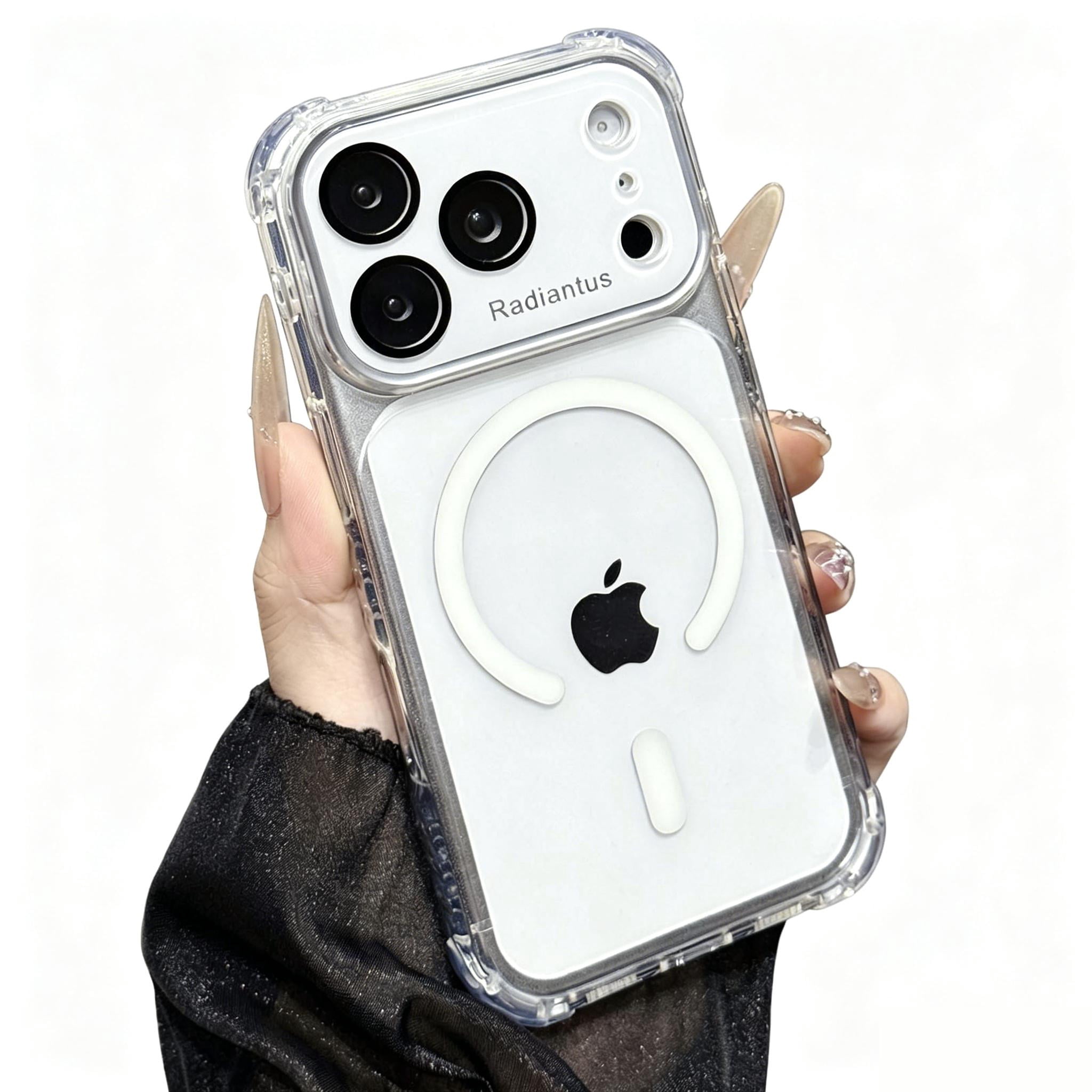 Allytechgroup for iPhone 17 Pro Magnetic Rugged Clear Protective Case ...