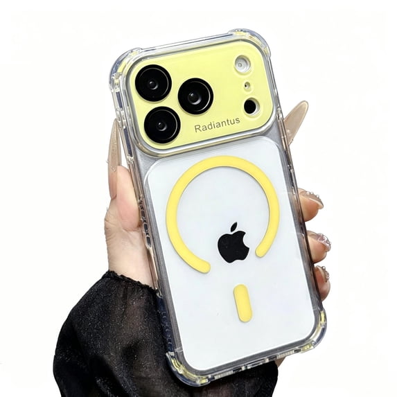 Allytechgroup for iPhone 17 Pro Magnetic Rugged Clear Protective Case ...