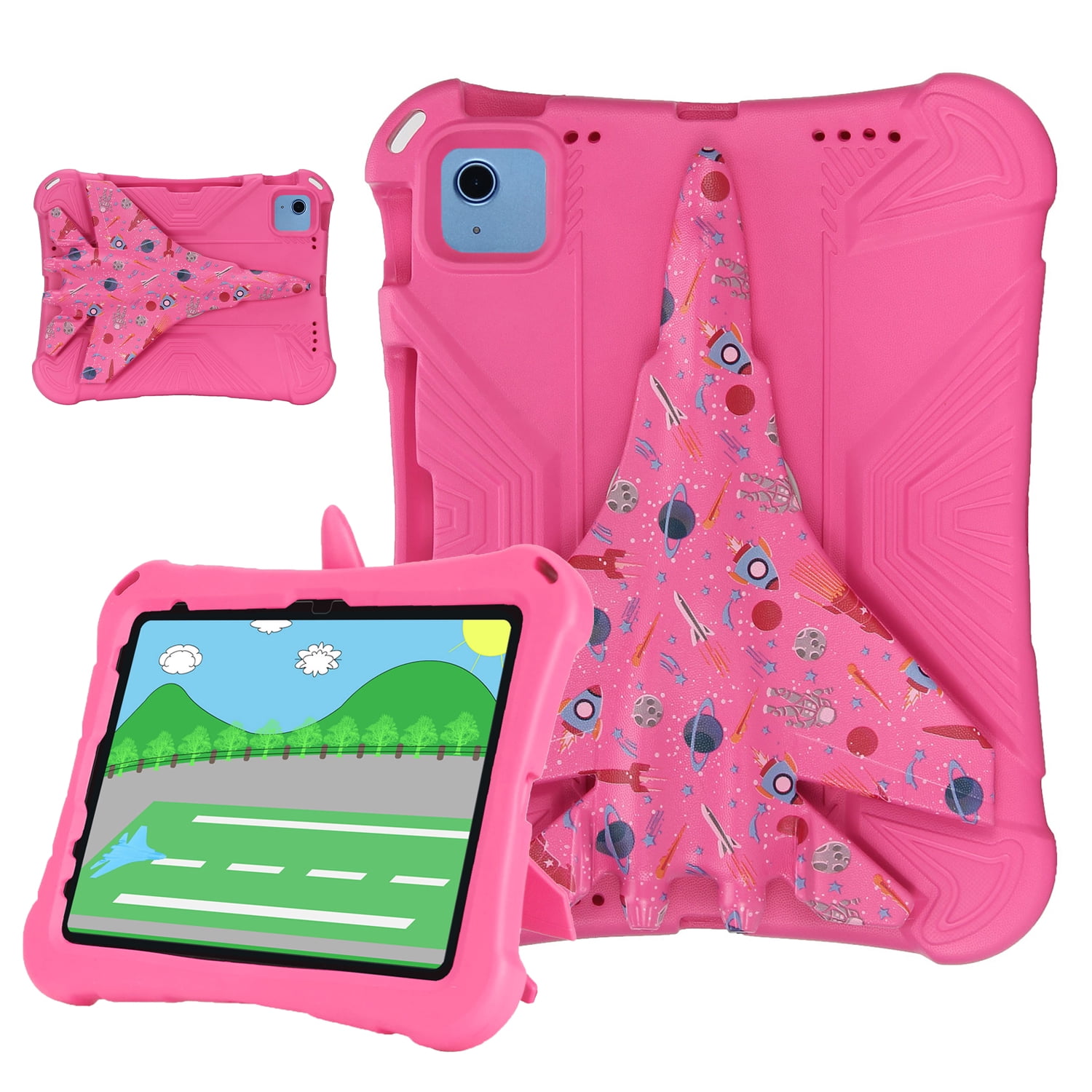 Allytechgroup iPad 10th Gen 10.9" Case, EVA Rubber Stand Colorful ...