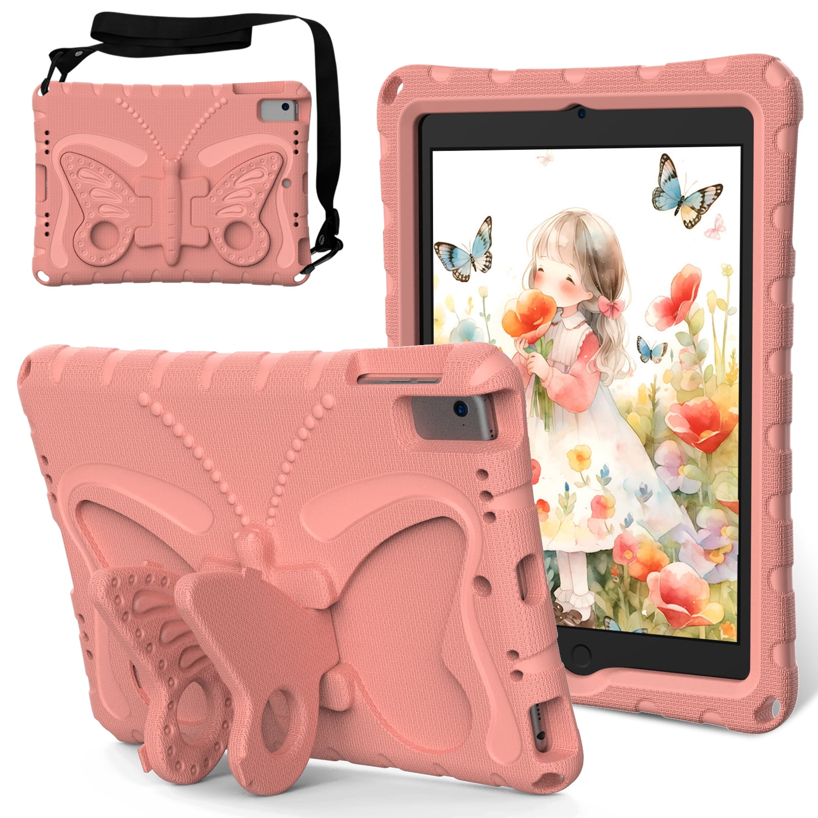 Allytechgroup iPad 6th 5th Gen Case, iPad Air 1 2 Case, Butterfly ...