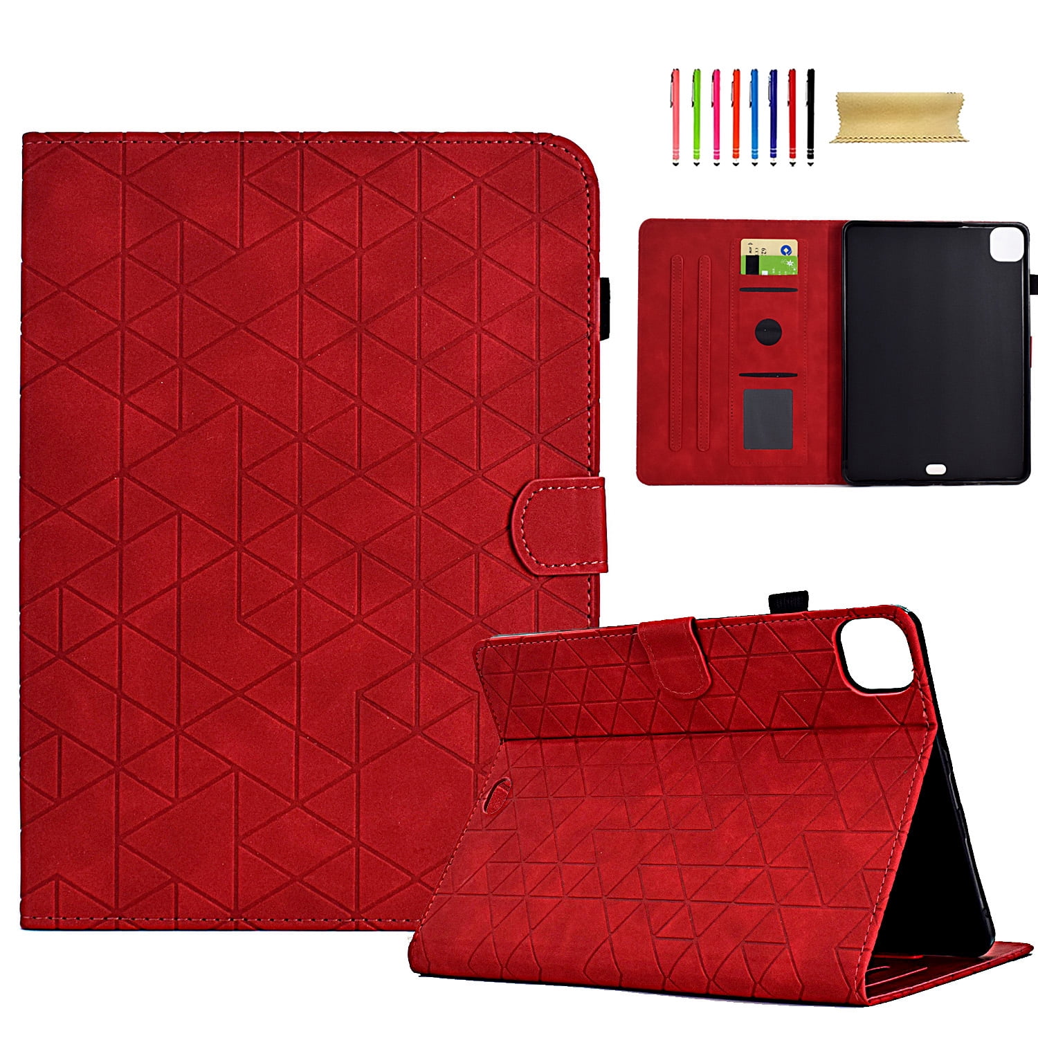 Allytechgroup iPad Pro 11 Case 2022/2021/2020/2018, Rhomb Pattern Flip ...