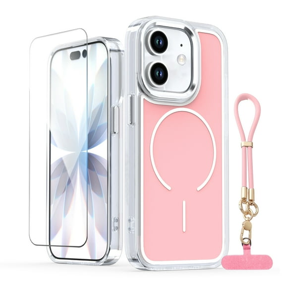 Allytechgroup iPhone 11 Case with Tempered Glass & Phone Lanyard ...