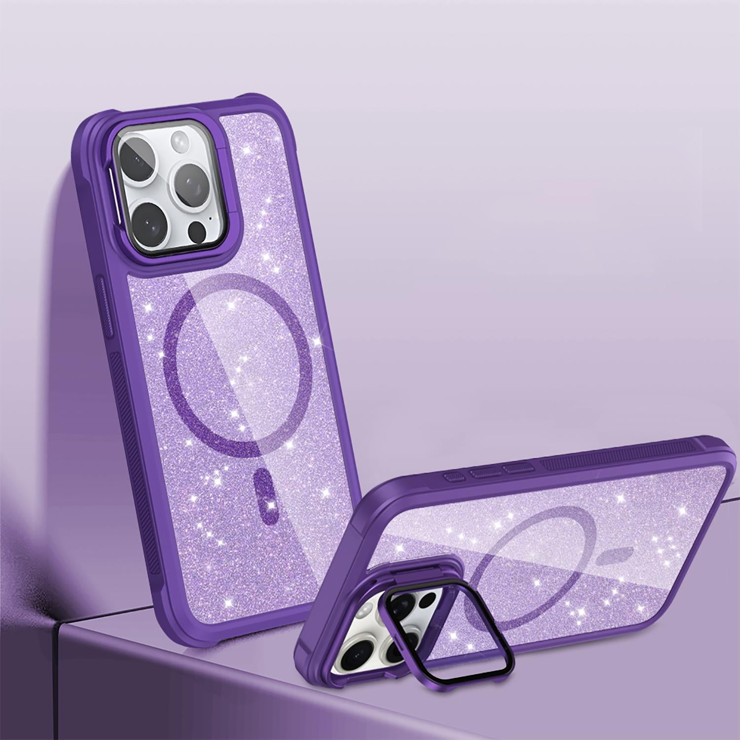 Allytechgroup iPhone 12 Pro Max Case Glitter, Bling Clear Case ...