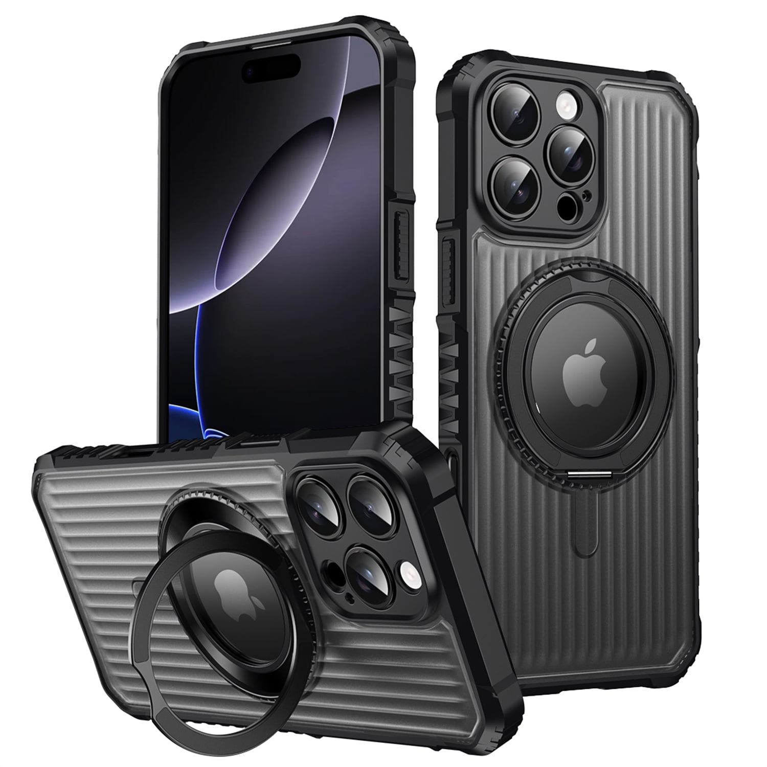 Allytechgroup for iPhone 12 Pro Max Case with kickstand, Built-in ...