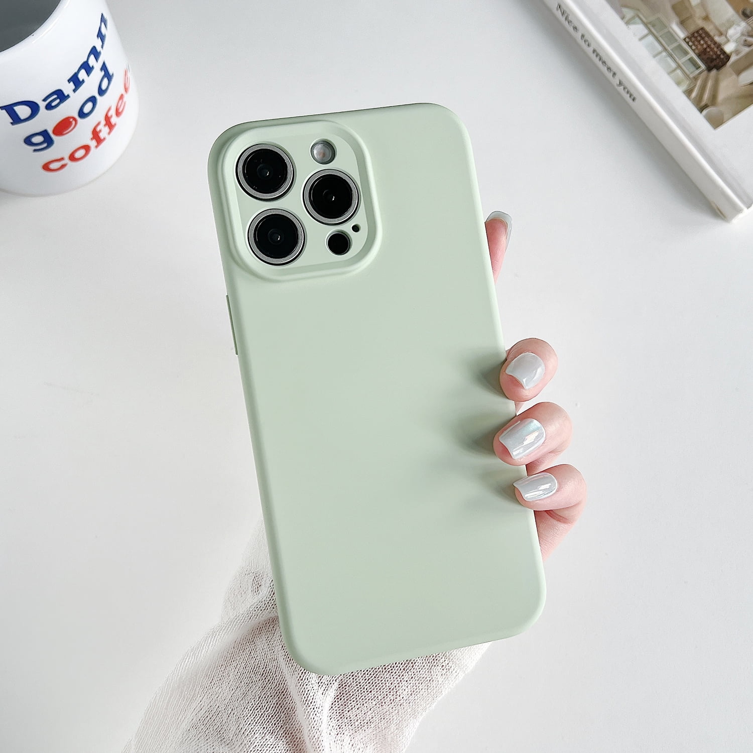 Allytechgroup iPhone 13 Pro Case Magnetic, Compatible with Magsafe Liquid Silicone Shockproof ...